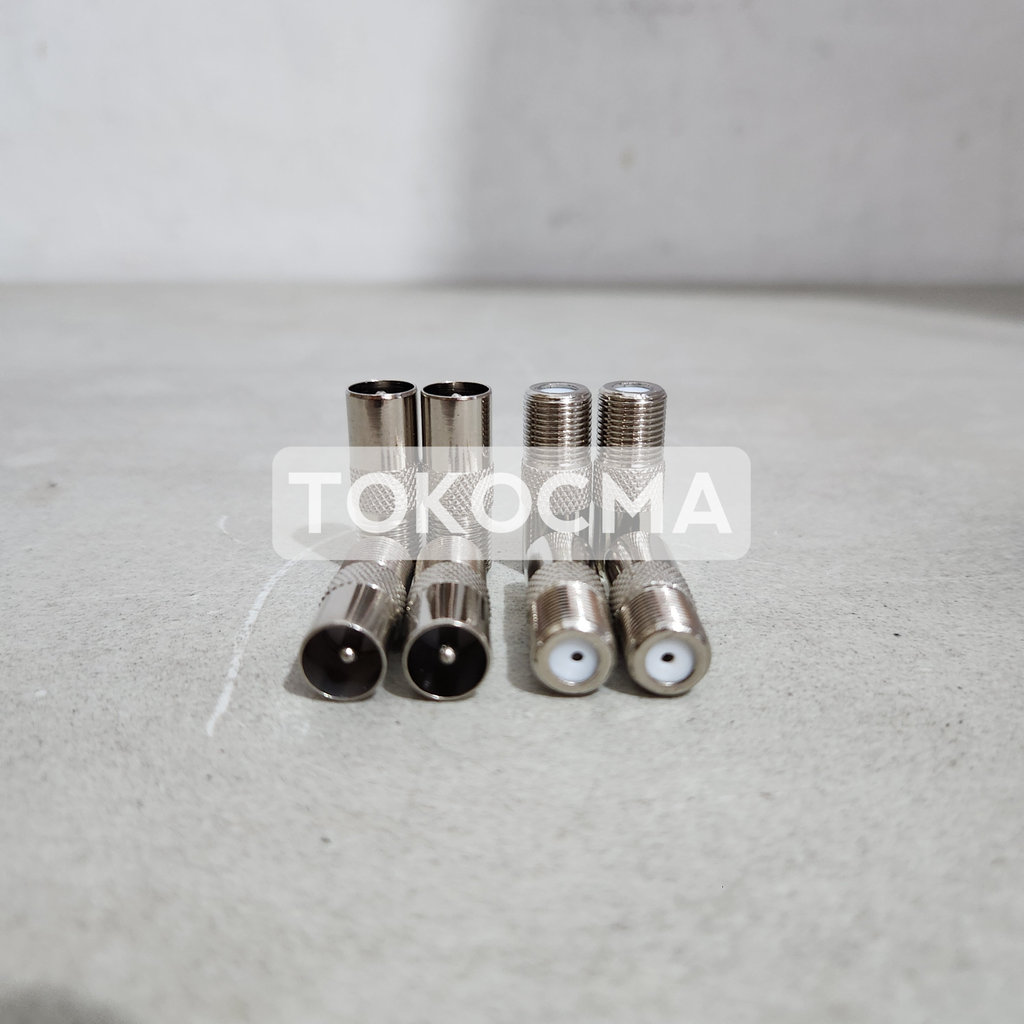 Jual Jek TV Jack Antena TV Besi Konektor Male to Jack Drat F Female ...