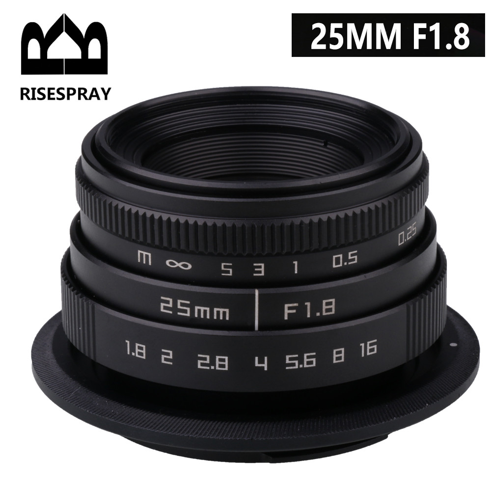 Jual 25mm F1.8 Mini CCTV C Mount Wide Angle Optical Lens for canon eosm ...