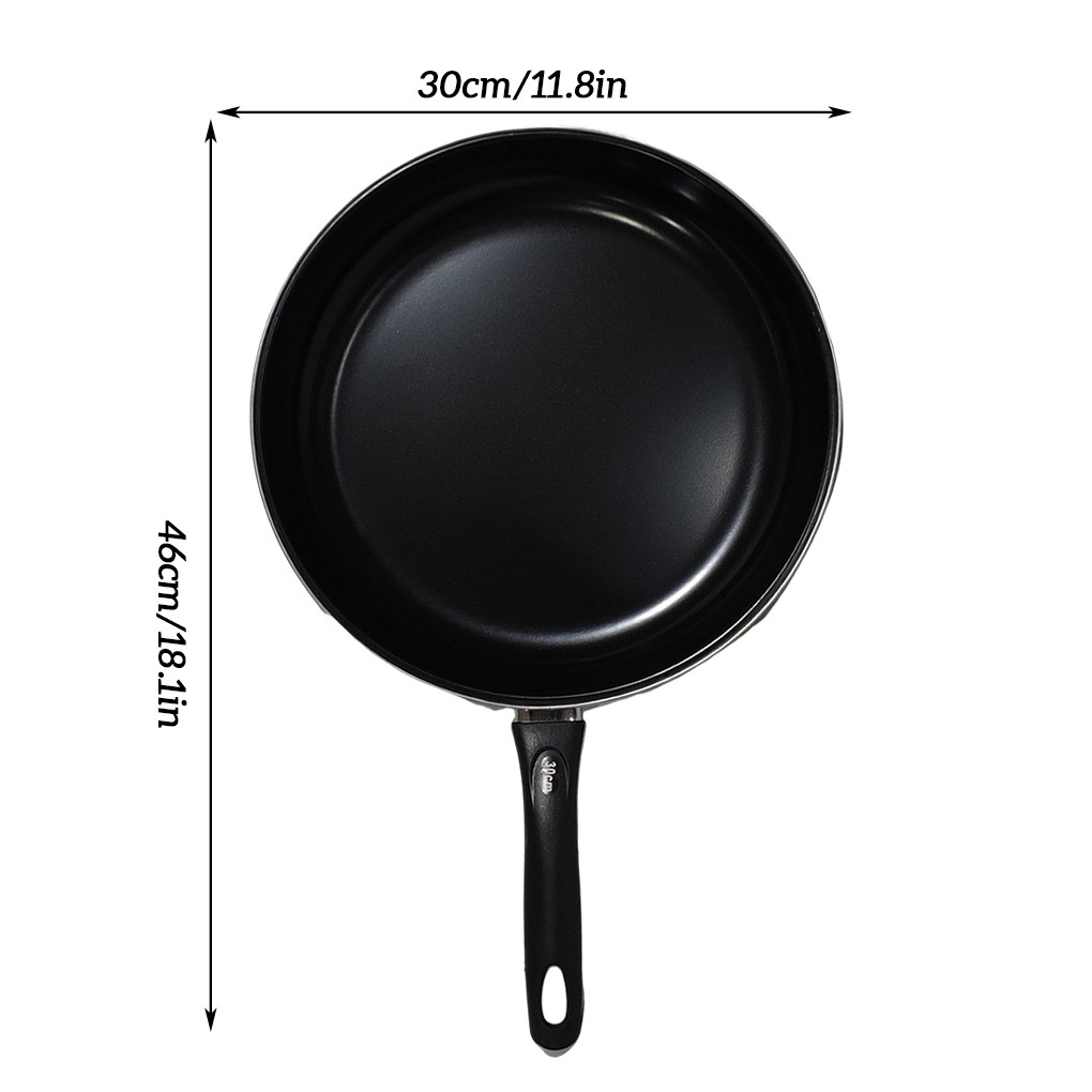Jual 20/25/30CM Frying Pan Non-stick Mini Thick Steak Flat Pan Iron ...