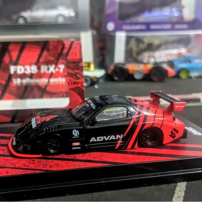Jual Diecast Inno64 LBWK Mazda RX7 RX 7 FD3S Super Silhouette Advan ...