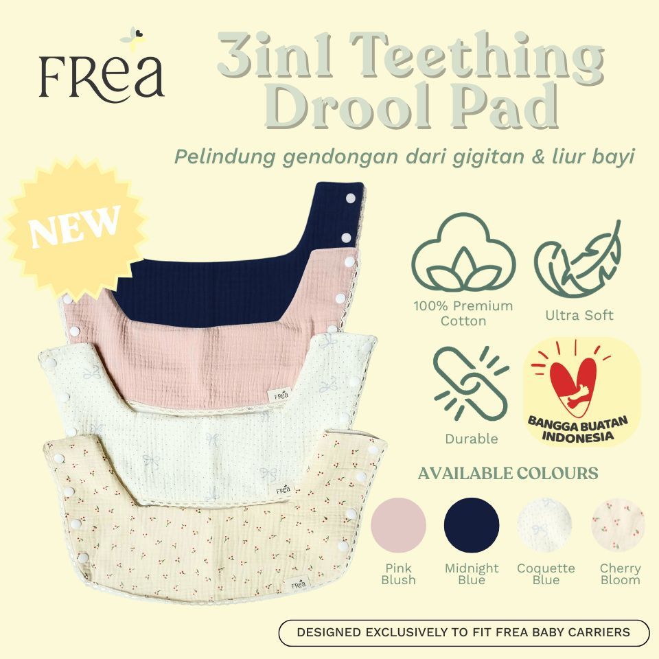 Jual FREA BABY Teething Pad Bayi Premium – Pelindung Gigitan Gendongan ...