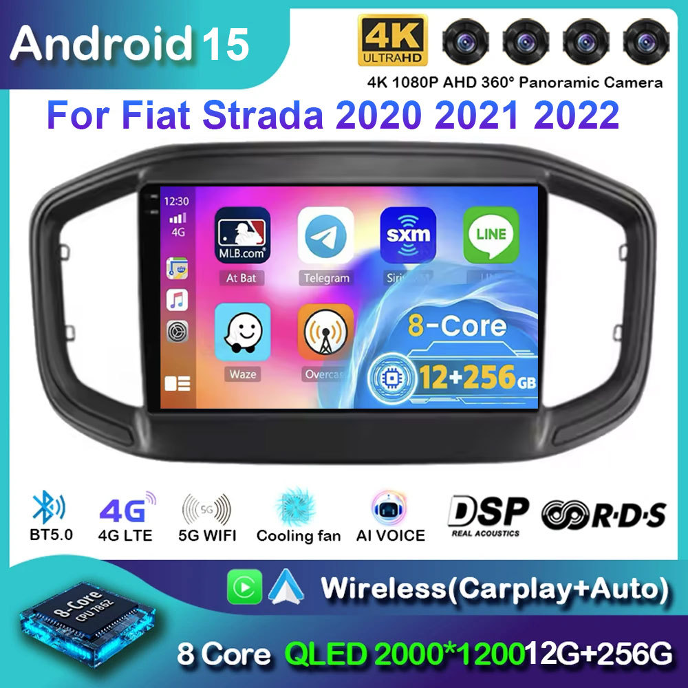 Jual Android 15 Auto Carplay For Fiat Strada 2020 2021 2022 Car Rao ...