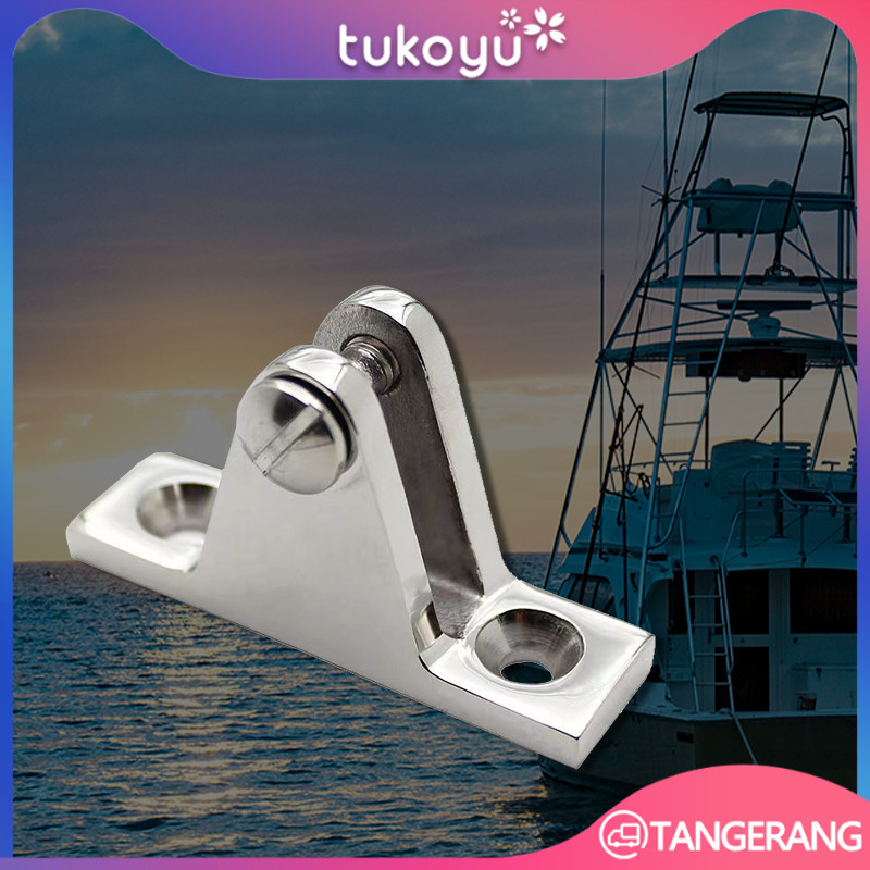Jual (Skyvon) Hinge Deck Mount Stainless Steel 316 Bimini Top Fitting ...