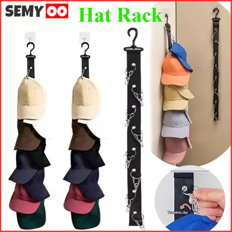 Jual SEMYOO 8 KAIT RAK TOPI - Gantungan Pintu/Dinding Tanpa Bor, Kayu ...