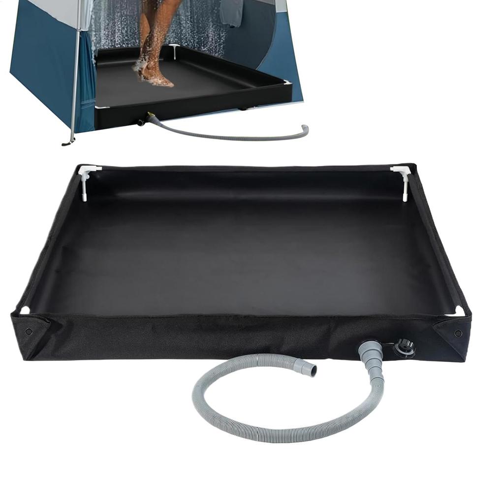 Jual Outdoor Camping Shower Tent Floor Base Folng Shower Pan With Drain ...