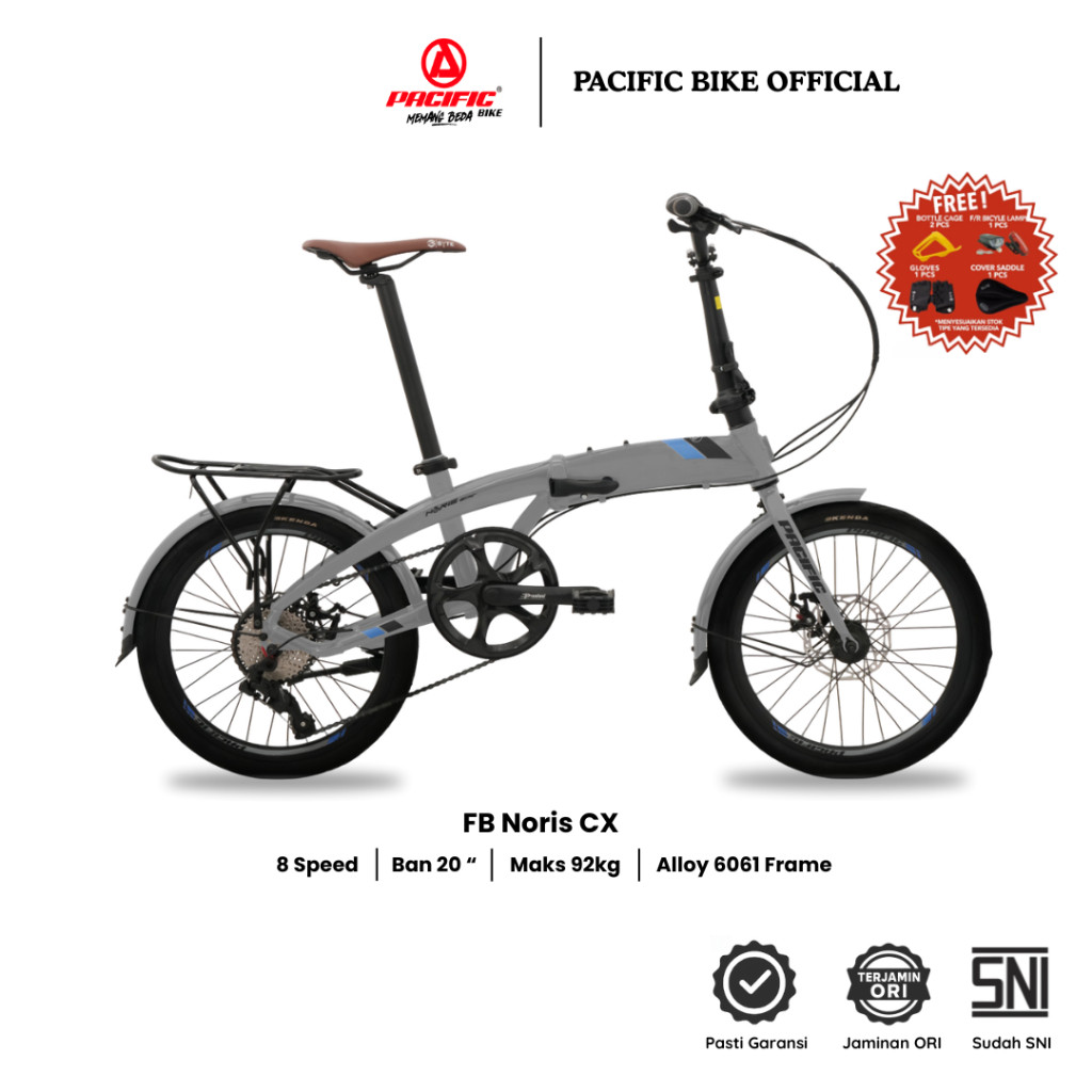 Jual Pacific Sepeda Lipat Anak Dan Dewasa Noris CX Frame Alloy 6061 ...