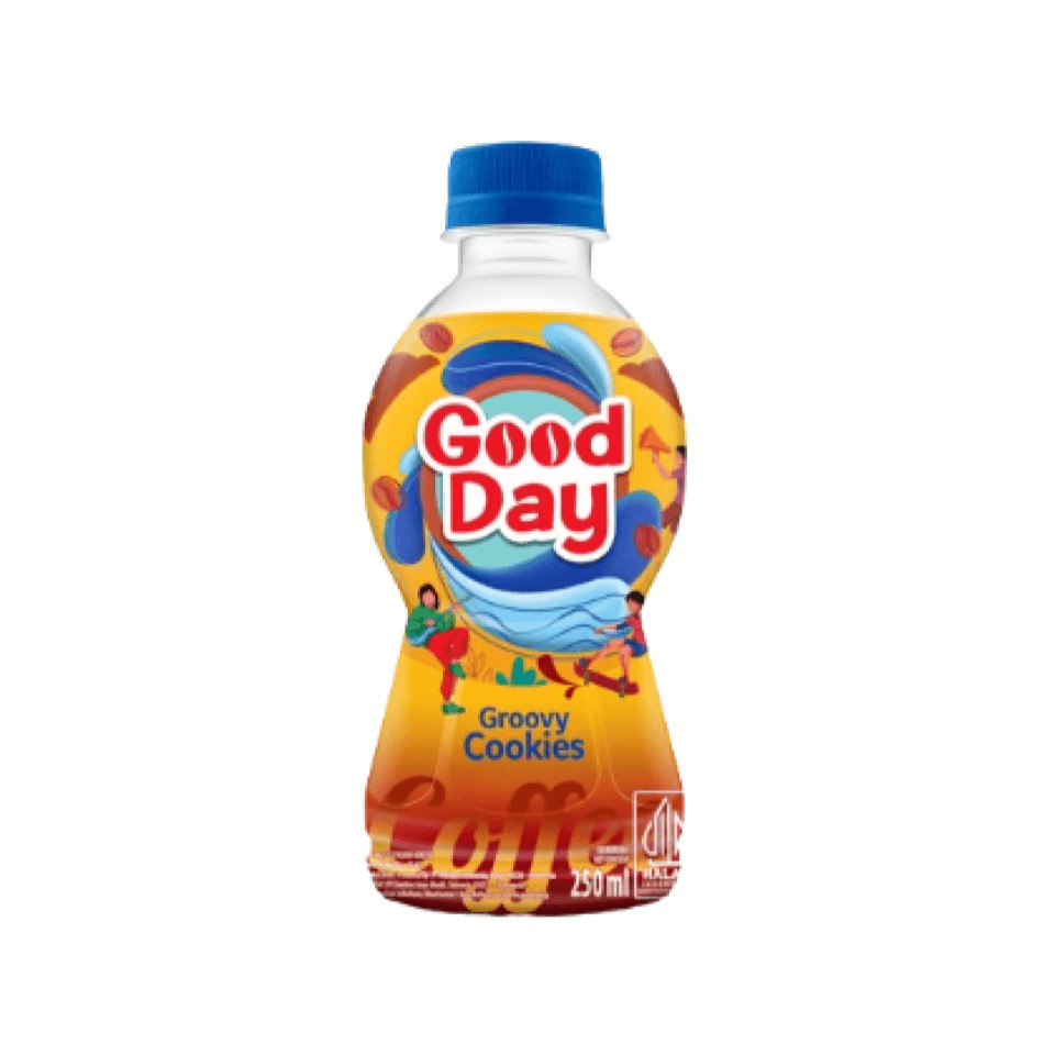 Jual Good Day Minuman Kopi Groovy Cookies Botol 250 ml | Shopee Indonesia