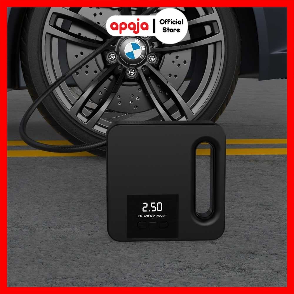 Jual Apaja Pompa Angin Ban Mobil Elektrik Inflator Air Pump LCD ...