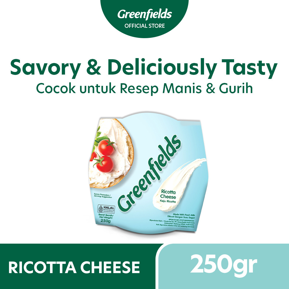 Jual Keju Greenfields - Ricotta Cheese 250 g | Shopee Indonesia