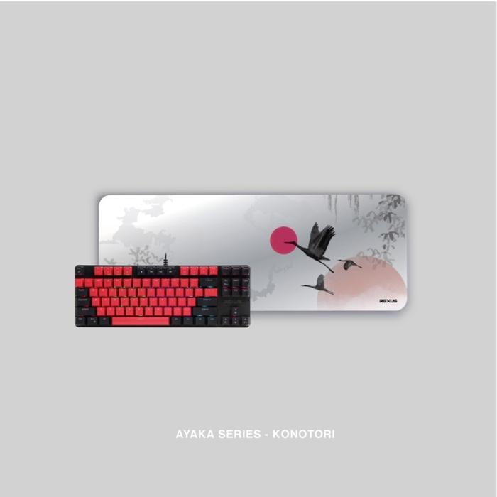 Jual Rexus Ayaka TKL KG5 / KG6 Japanese Theme Keyboard Deskmat Combo ...