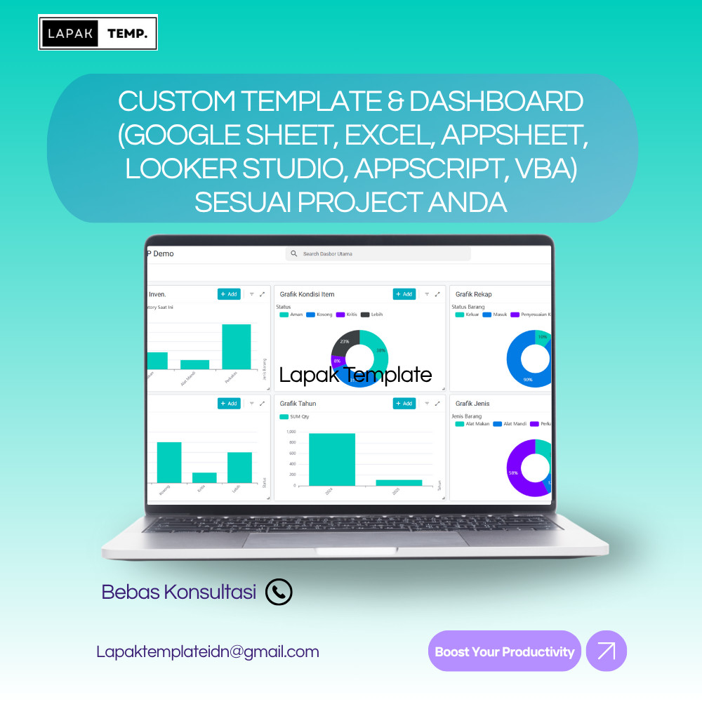 Jual Template Excel Custom Sesuai Kebutuhan - Project Based Excel ...