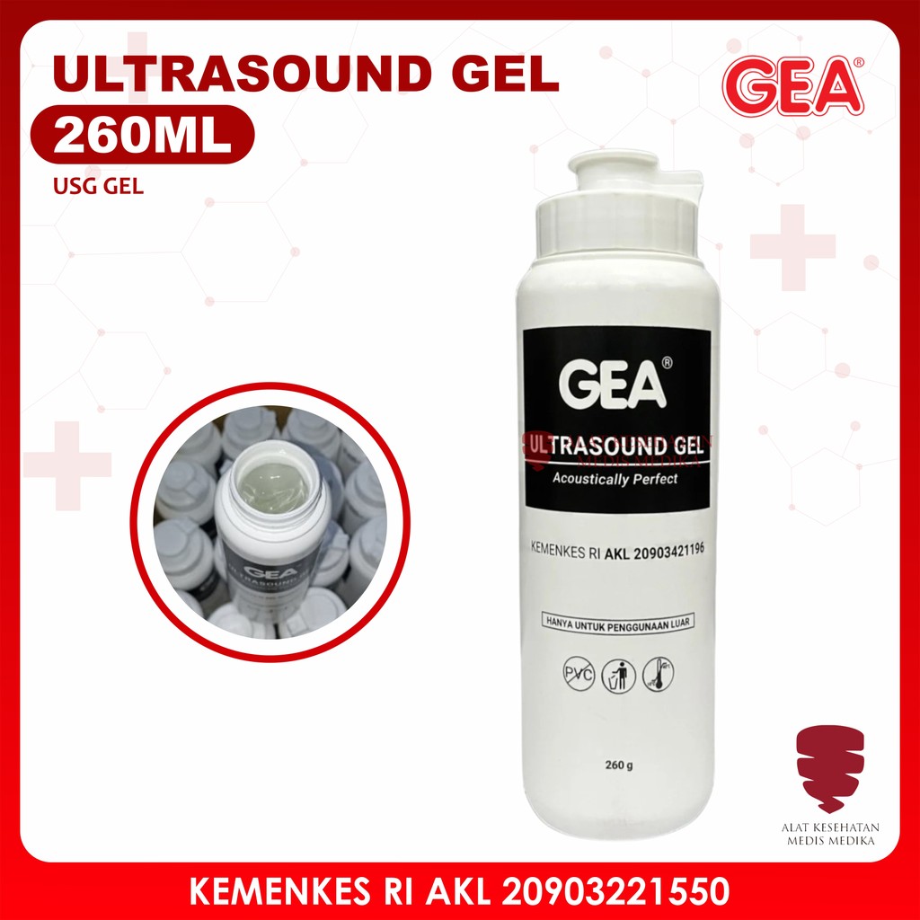 Jual USG Gel Ultrasound Gel 260 Gram Jelly Aquasonic Doppler Dopler ...