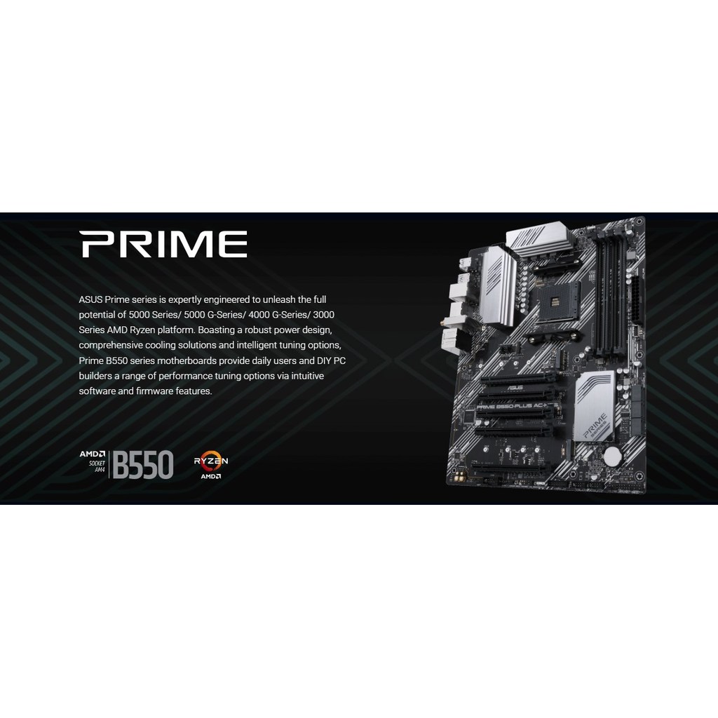 Jual ASUS PRIME B550-PLUS AC-HES AMD AM4 Socket ATX Motherboard Support ...