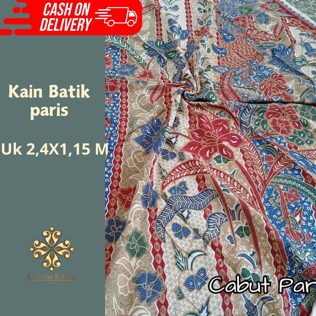 Jual Kain Batik Paris Untuk Bahan Rok Lilit Bisa COD 2511110001 ...