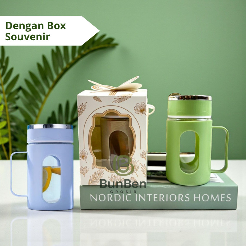 Jual Souevnir Botol Cangkir Mug Gelas Kaca Gagang Cover Plastik Shell ...