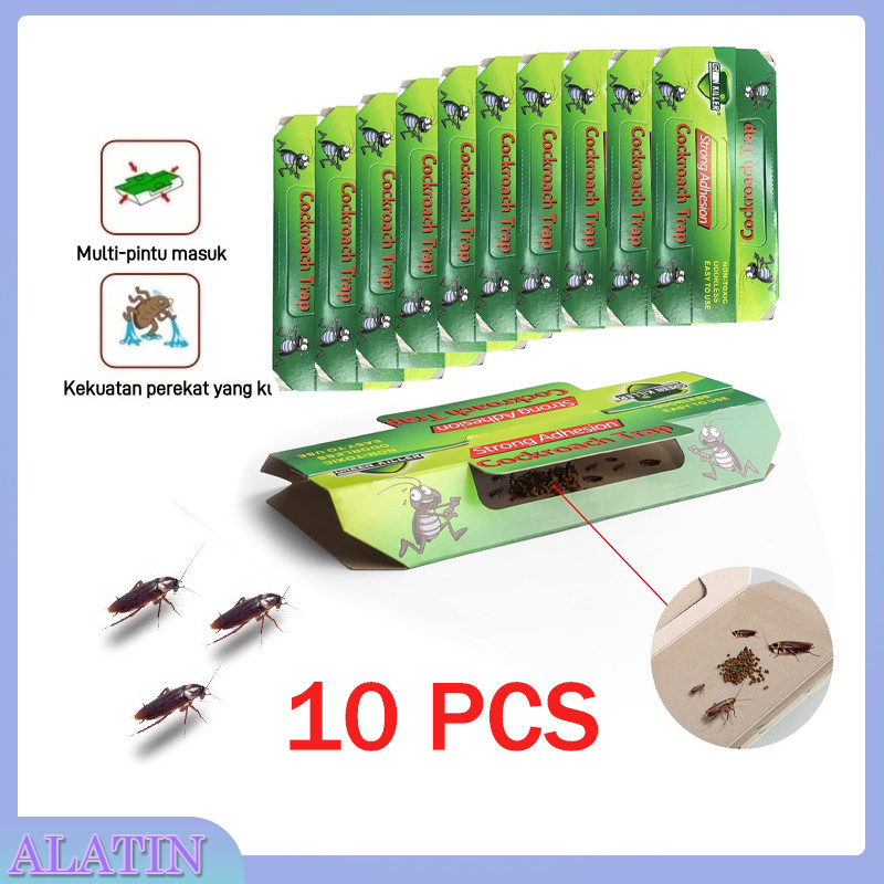 Jual 10 PCS Jebakan Perangkap Kecoa Mirip Hoy Hoy Lem Kecoak - Super ...