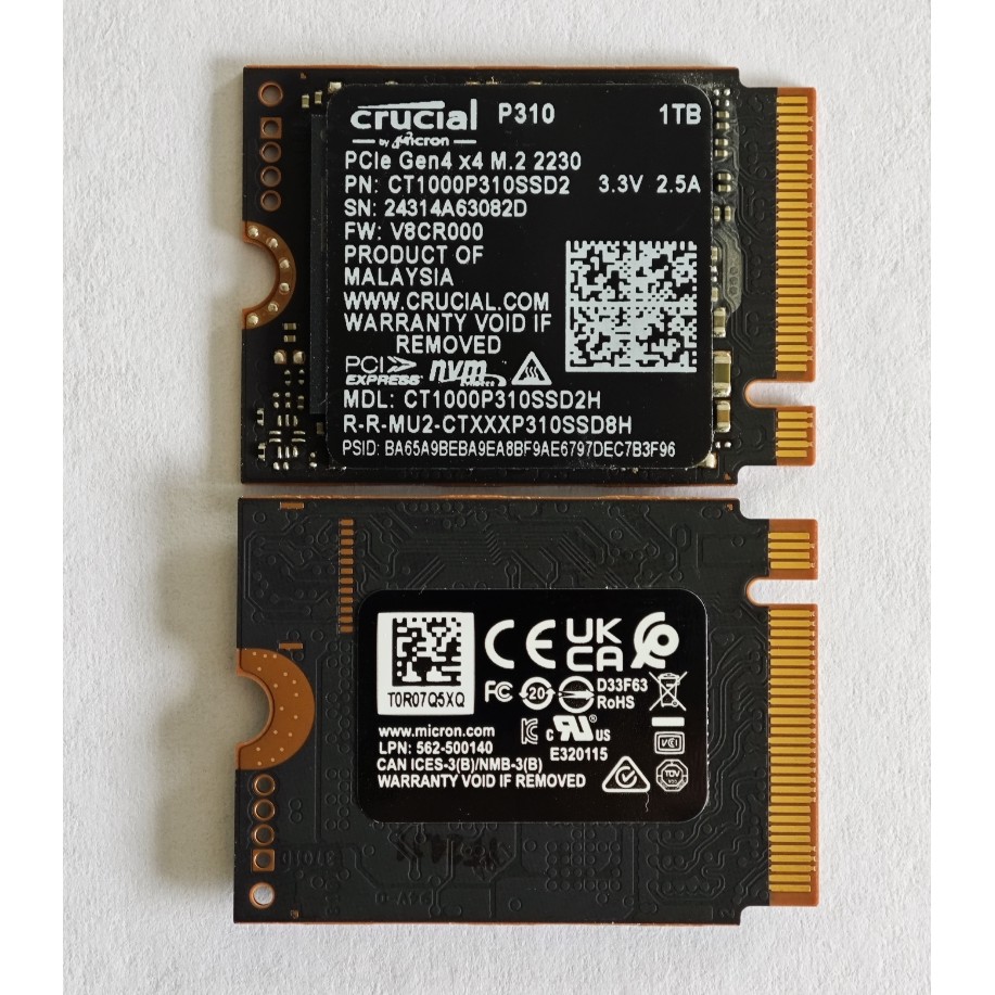 Jual OEM package Game Solid State Drive Crucial SSD NVMe M2 2230 P310 ...