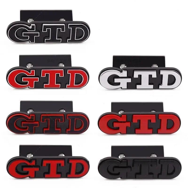 Jual 3D Metal GTD Logo Car Rear Trunk Badge Sticker Front Grill Emblem ...