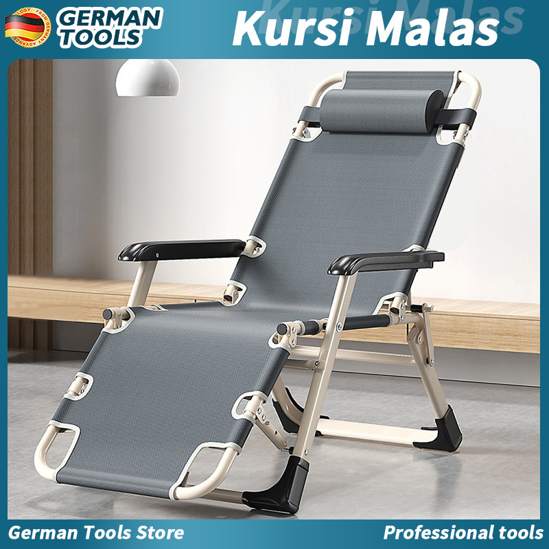 Jual German Garden Chair Kursi Malas Tempat tidur lipat Lipat Piknik ...