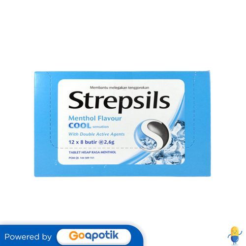 Jual Strepsils Menthol Flavour Cool Sensation Box 96 Butir | Shopee ...
