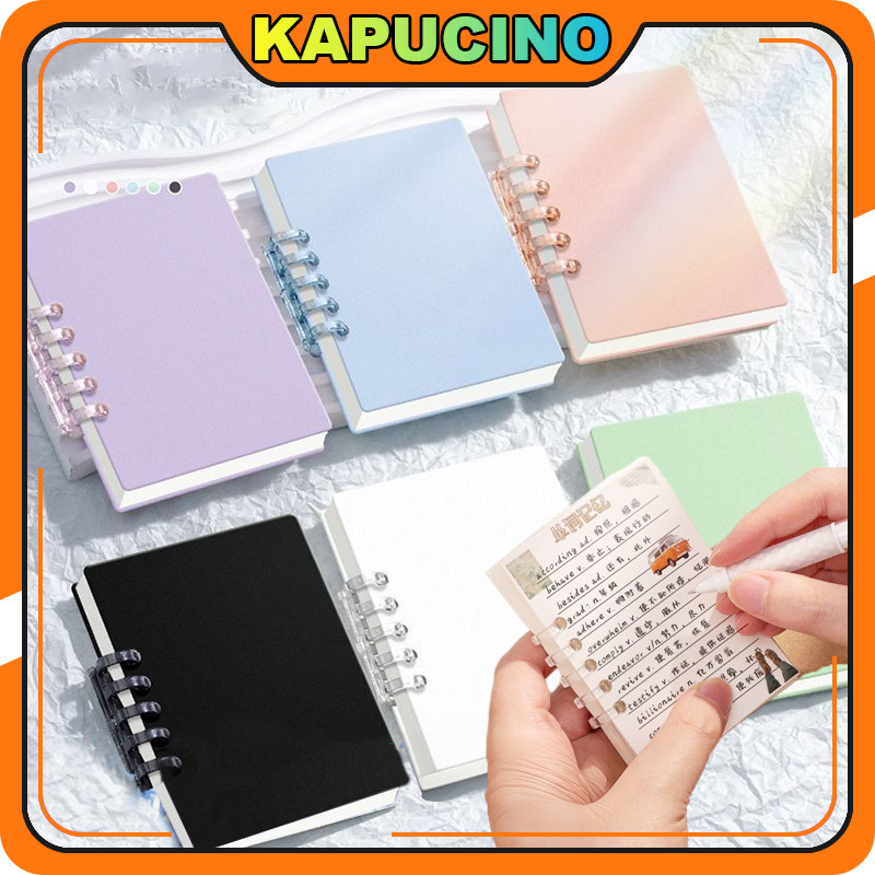 Jual Note Book Ring Motif Buku Memo Kecil A7 Spiral Isi 80 Lembar ...