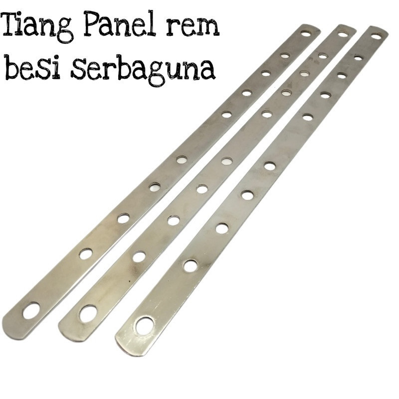 Jual PLAT BOLONG BESI TEBAL CHROME SERBAGUNA 39 CM | Shopee Indonesia