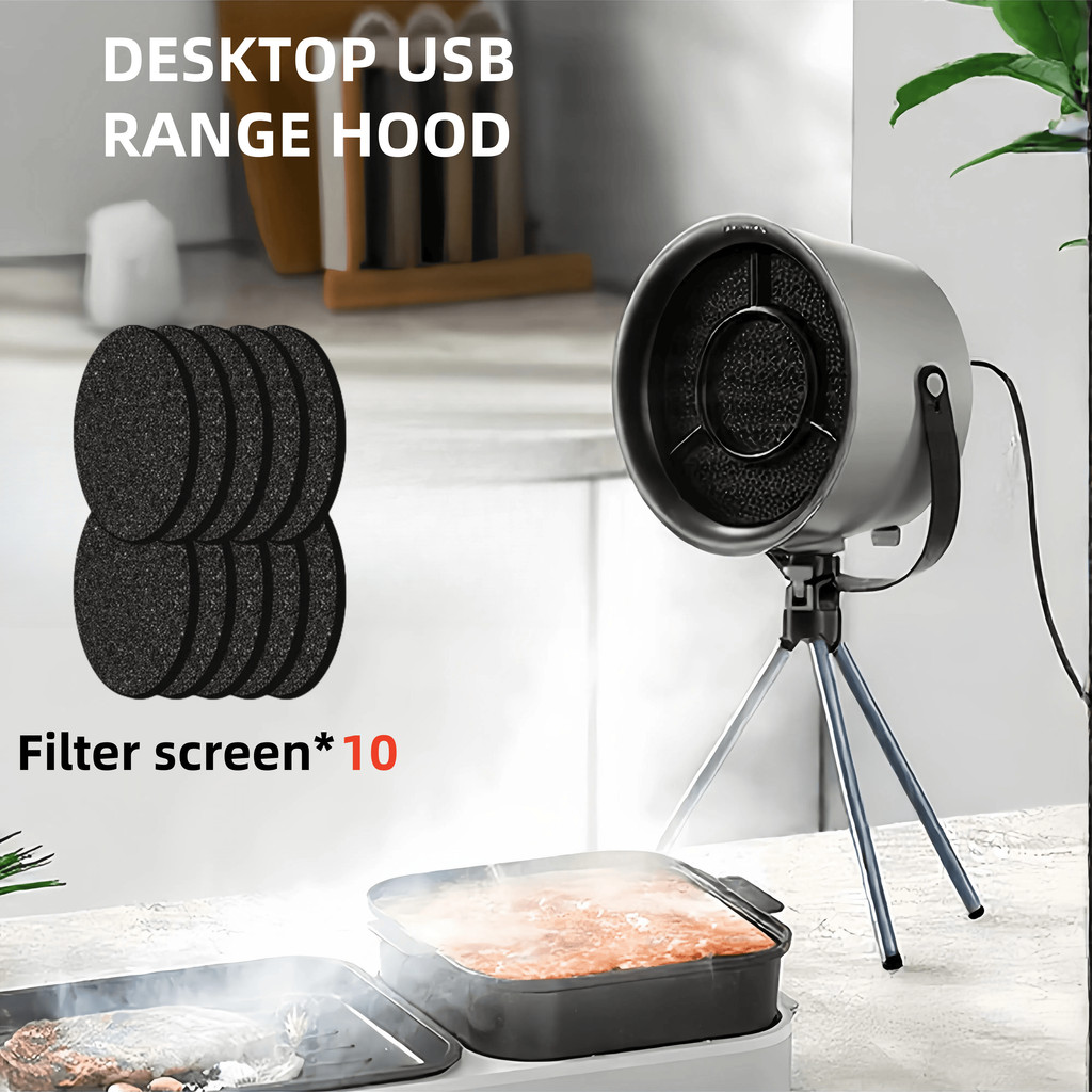 Jual New USB Desktop Range Hoods Portable USB Powered Exhaust Fan Small ...