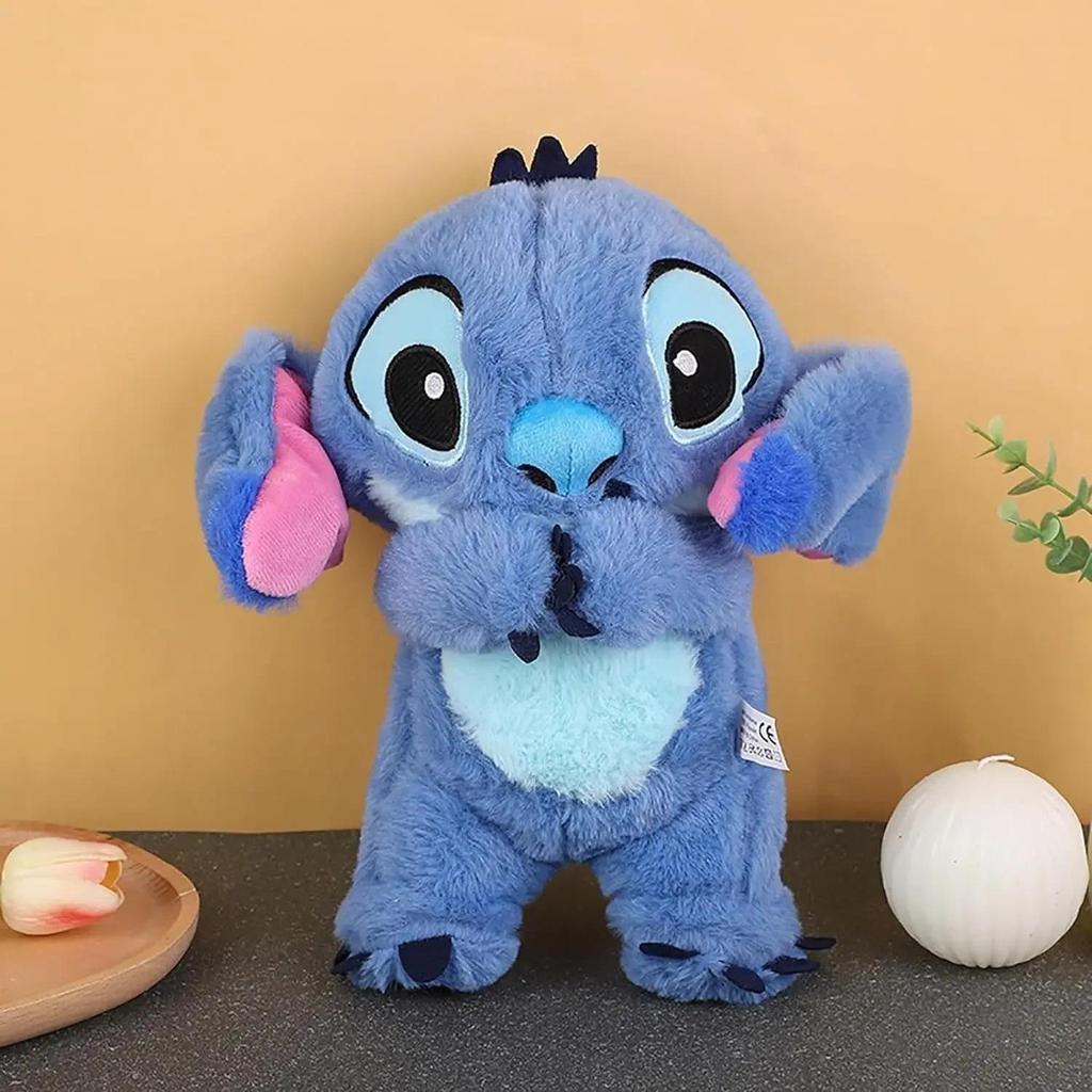 Jual sney Kawaii Stitch Angel Plush Toy Doll Cartoon Anime Figure Sound ...