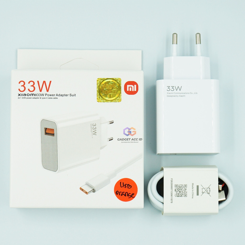 Jual Charger Xiaomi Type C 33W Turbo Fast Charging Original 100% ...