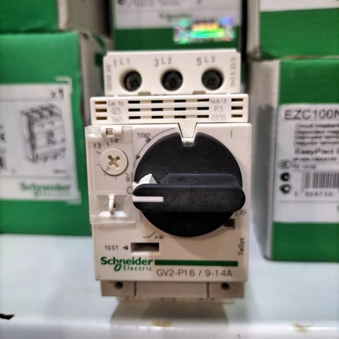 Jual motor circuit breaker Schneider gv2 p16 tesys original 9-14A ...
