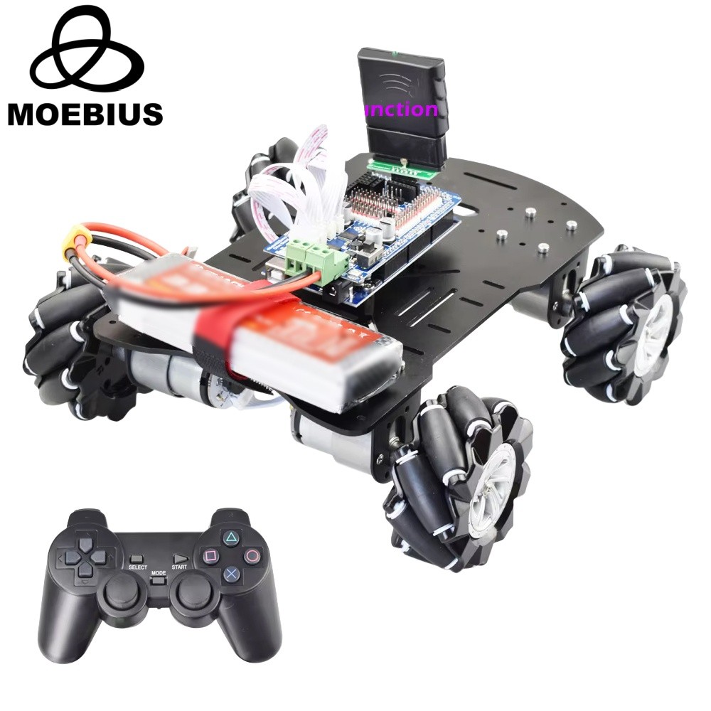Jual 15KG Load PS2 RC Smart Mecanum Wheel Omni Robot Car Kit for ...