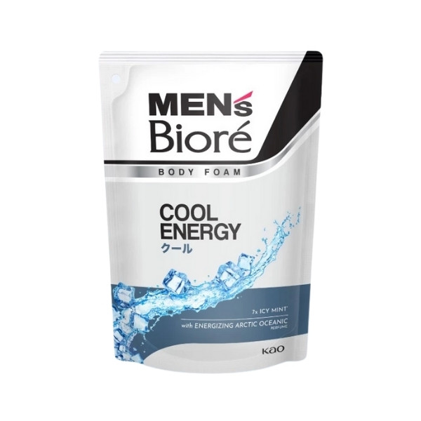 Jual BIORE BODY FOAM MEN'S COOL ENERGY POUCH 400 ML | Shopee Indonesia