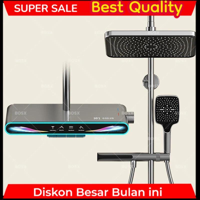 Jual Smart Digital Display Shower Set Bathroom Rainfall Showers System ...