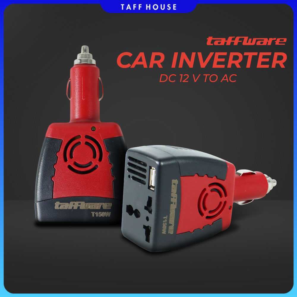 Jual Taffware Car Inverter DC 12 V to AC 220V 5V USB 150W - T150W ...