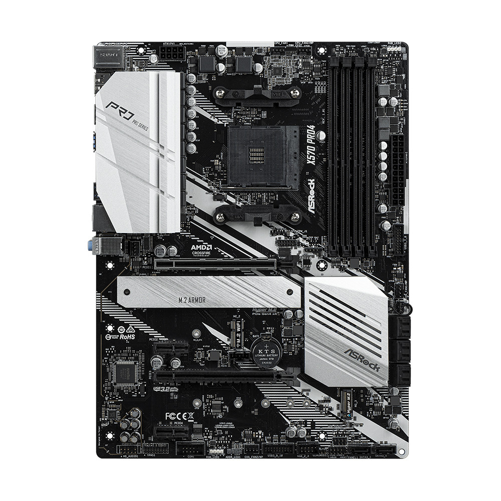 Jual ASRock X570 PRO4 Motherboard Support 5600G 5700X 5700X3D 5800X3D ...