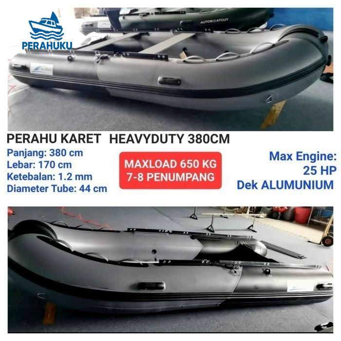 Jual Perahu Karet 380 CM Rescue Mancing Heavy Duty LCR PVC ( Rubber ...