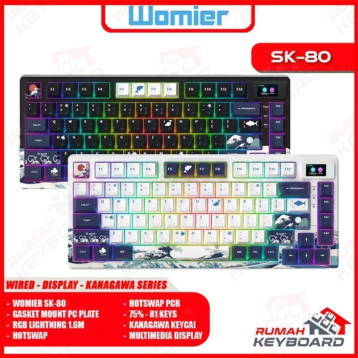 Jual WOMIER SK80 (SK-80) - 75% Layout - 81 Keys - Wired Connection ...