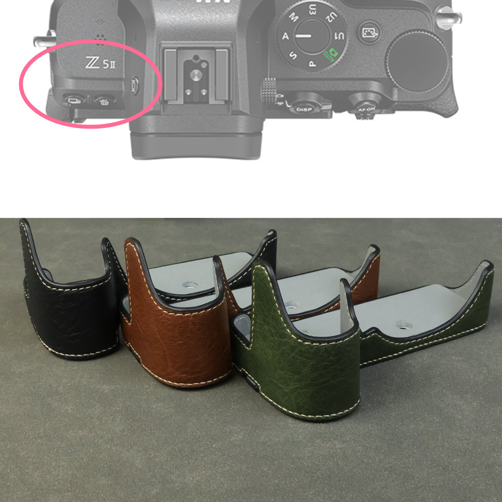 Jual Z5II PU Camera Half Case Body Base Protector for Nikon Z5 II, Z5 ...