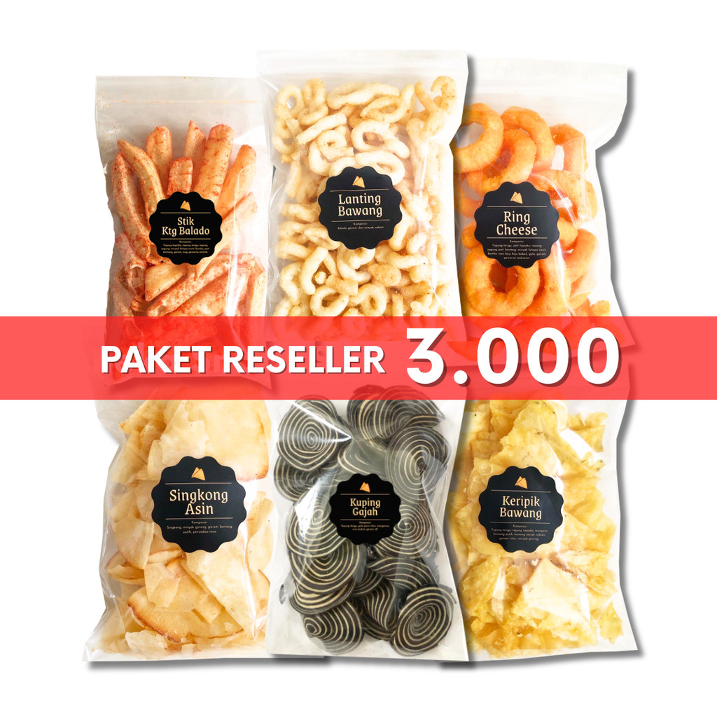 Jual [DELISH SNACKS] Paket Reseller Snack 3.000 isi 12pcs / Cemilan ...