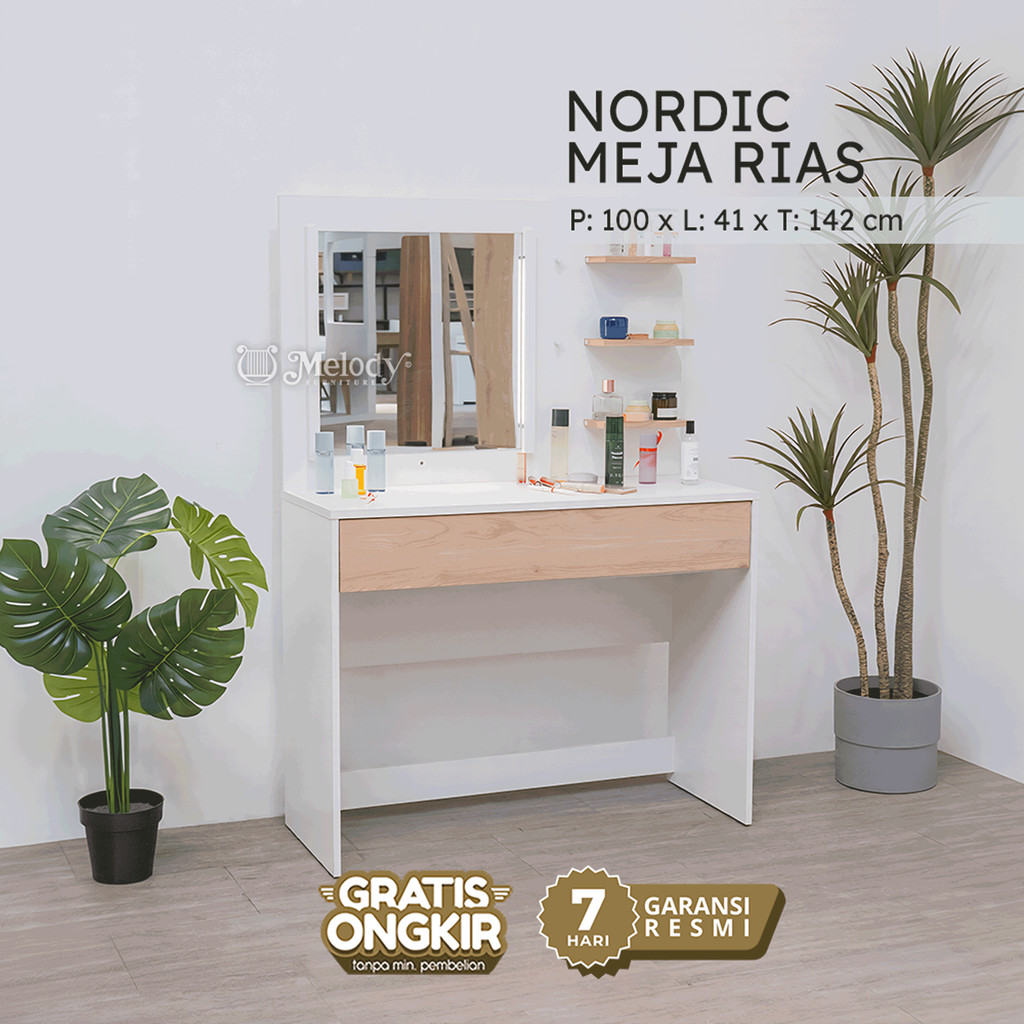 Jual Melody Furniture - Meja Rias / Meja Rias Full Cermin / Meja Rias ...