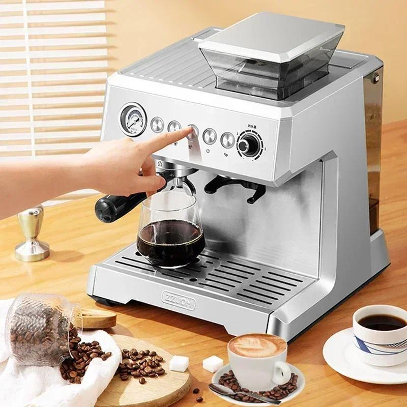 Jual Espresso machine automatic home freshly ground espresso grinng ...