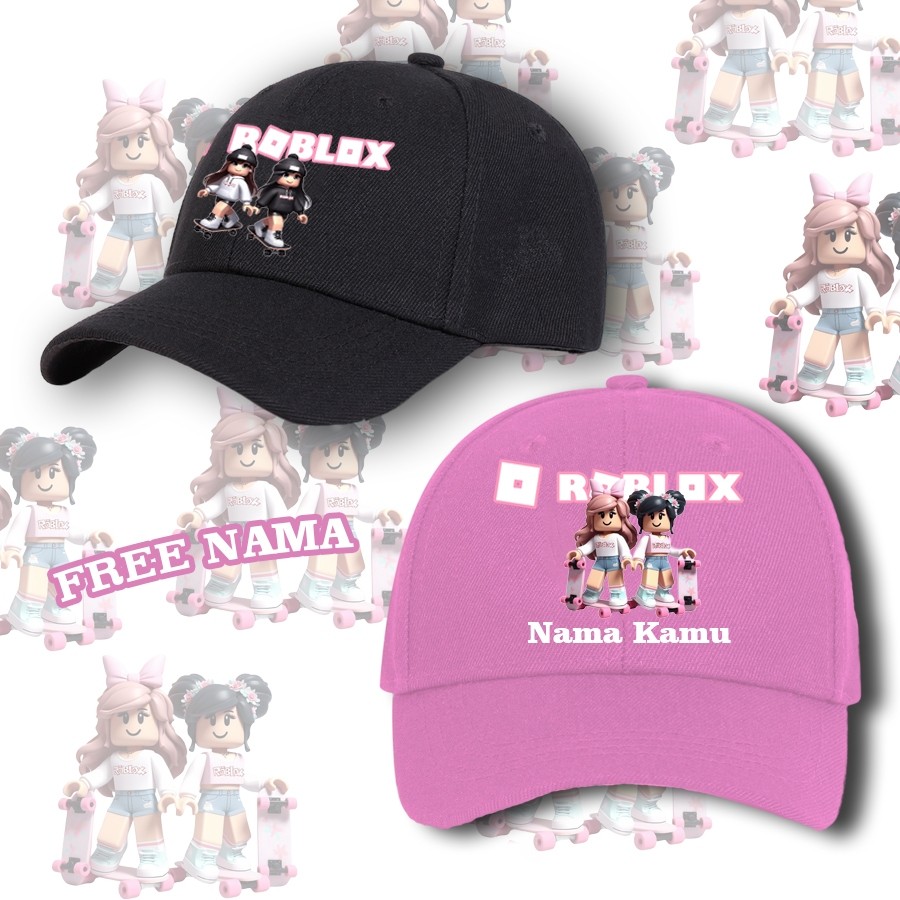 Jual Topi Anak Perempuan Roblox – Cap Karakter Lucu Bisa Custom Nama ...