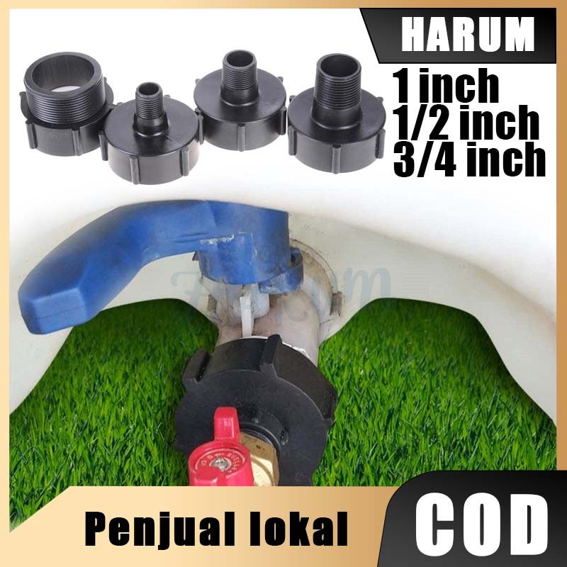 Jual Adaptor Tangki IBC 1/2" 3/4" 1" - Tutup Toren Premium dengan ...
