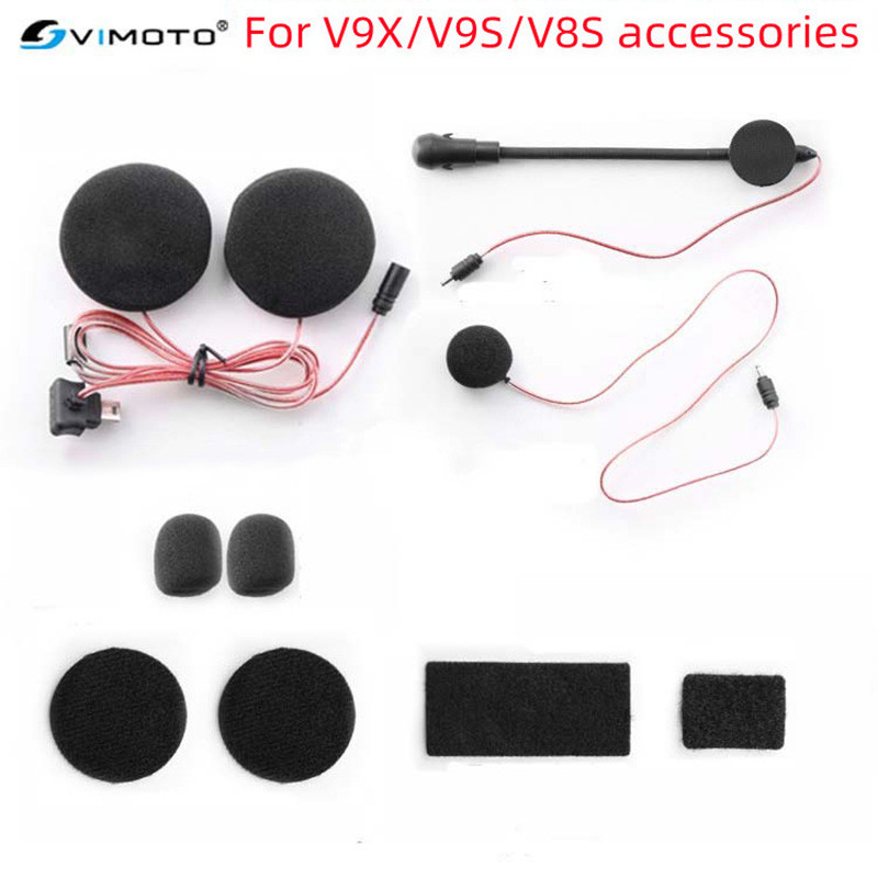 Jual Auo & Mic Kit for Vimoto V8S V9S V9X Helmet Intercom Headset Base ...