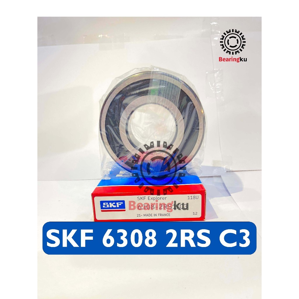 Jual Ball Bearing SKF 6308 2RSH/C3 6308 2RS C3 SKF Original 40x90x23 ...