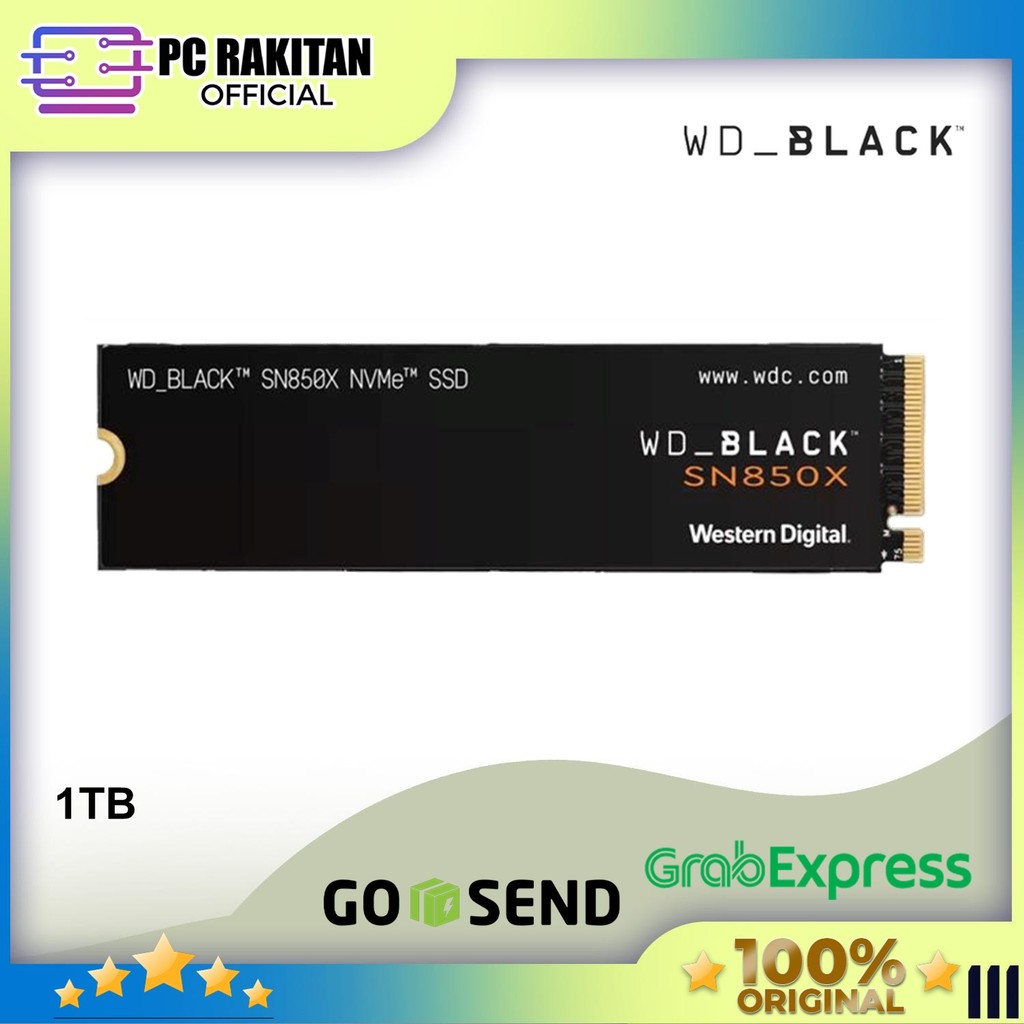 Jual WD SSD NVME GEN4 SN850X BLACK 1TB PCI4 4.0 M.2 2280 5Y - UP TO ...