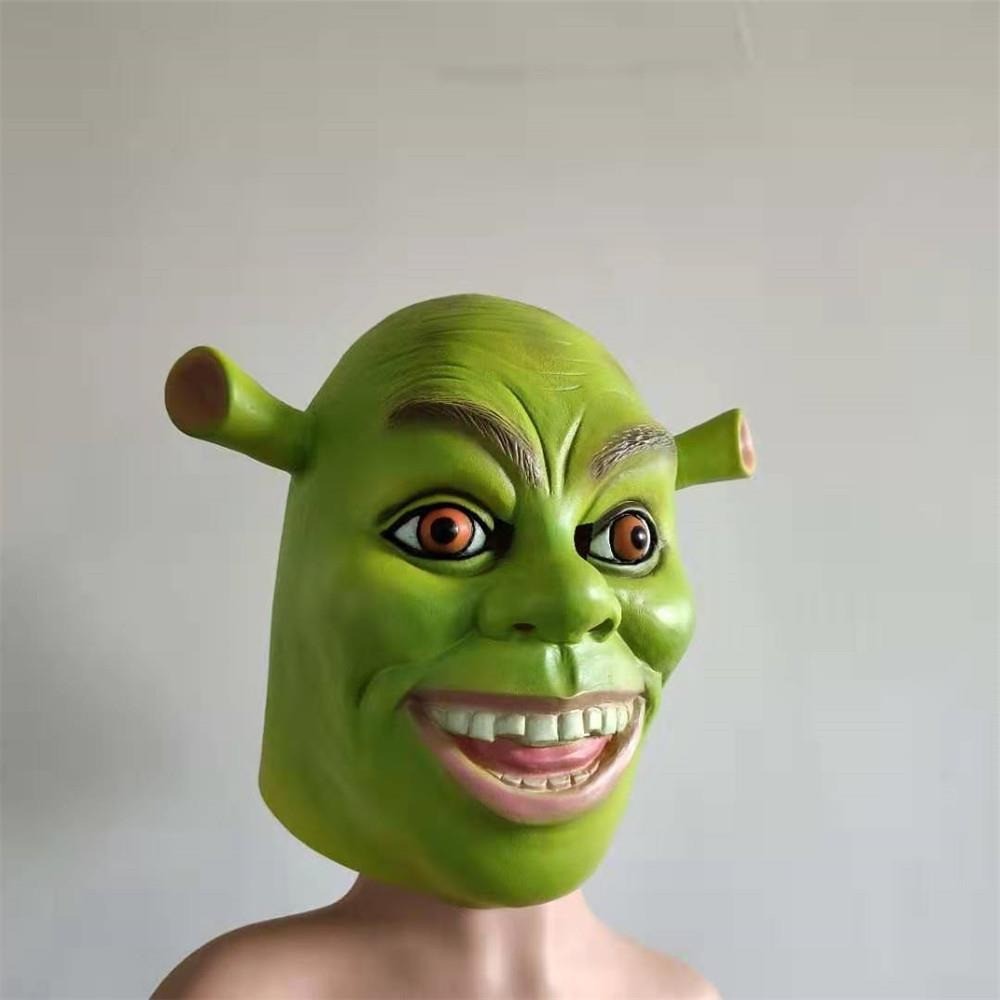 Jual Green Shrek Masks Halloween Mask Movie Cosplay Masquerade Party ...