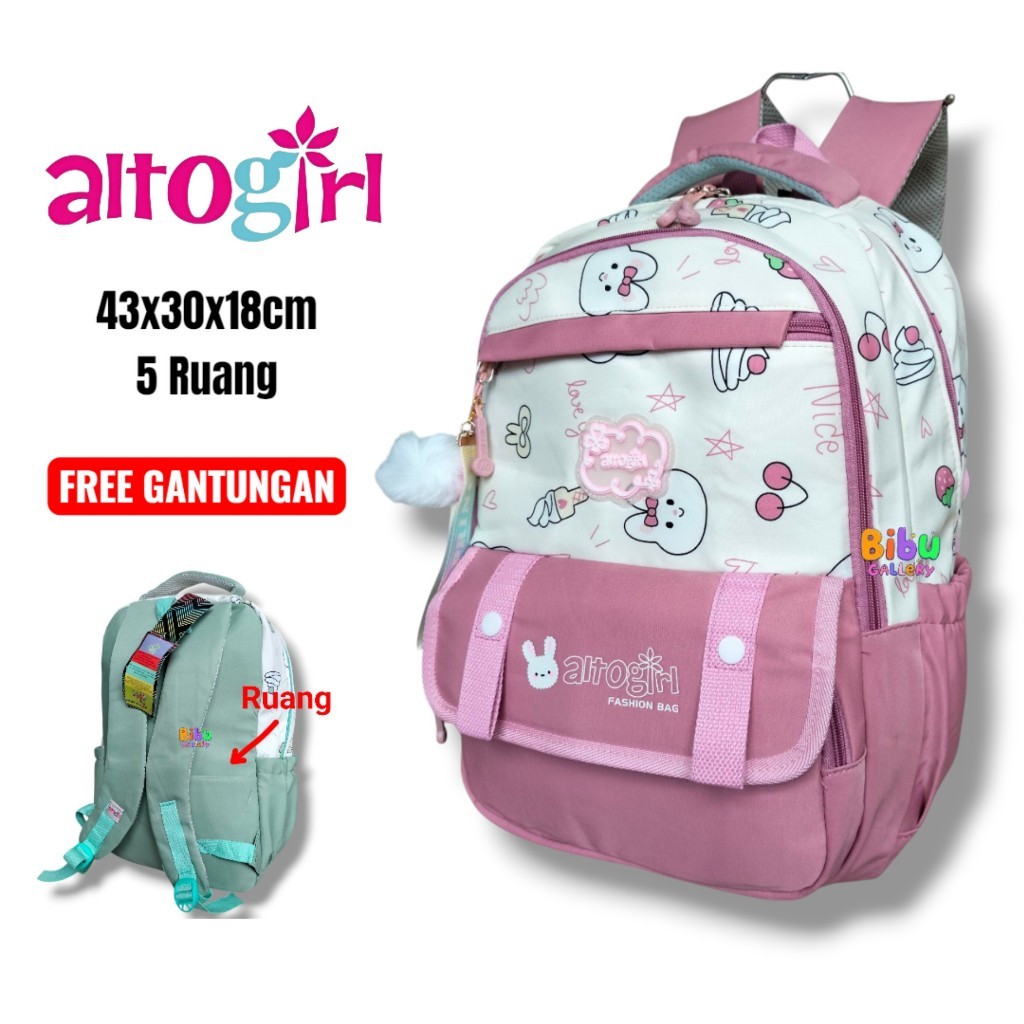 Jual Tas Alto Girl 73611 Ransel Anak Sekolah Perempuan My Strawberry ...