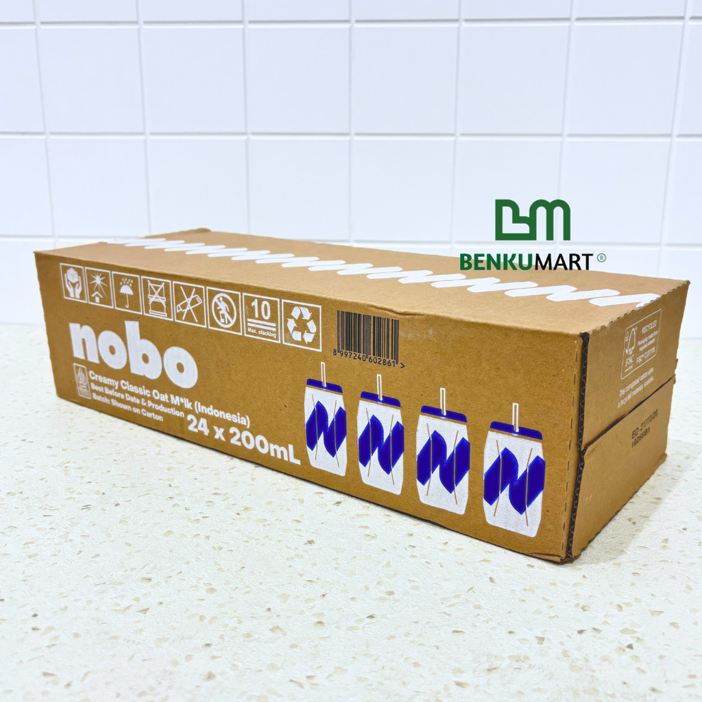 Jual [KARTON] Nobo Oat Milk Creamy Classic (24 x 200 ml) | Susu Oat ...