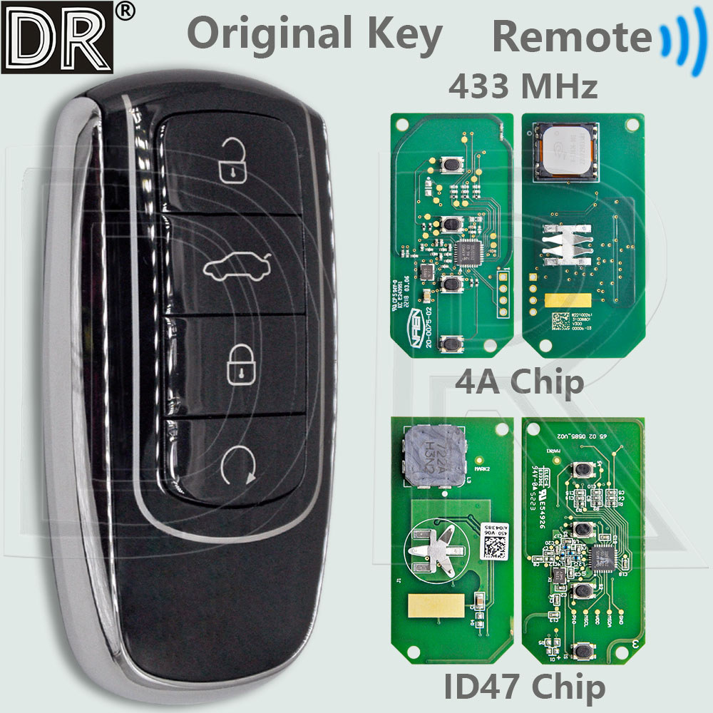 Jual DR ID47/4A Chip 433MHz Proximity Smart Card Original Car Remote ...